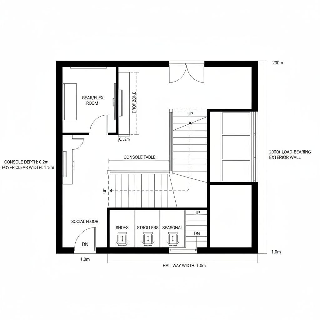 Open Plan Feels Exposed? Try an L-Shaped Staircase Plan