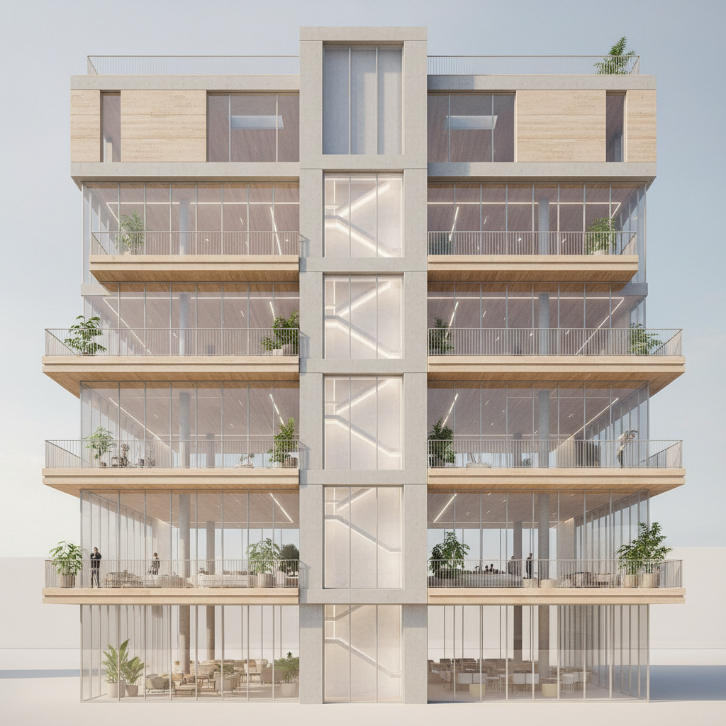 Five Floors Building Plans—Future Stacking for Everyday Life