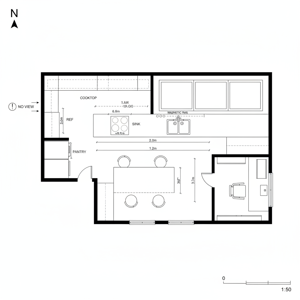 Urban Forest 2 BHK Floor Plan — Biophilic Interface for City Living