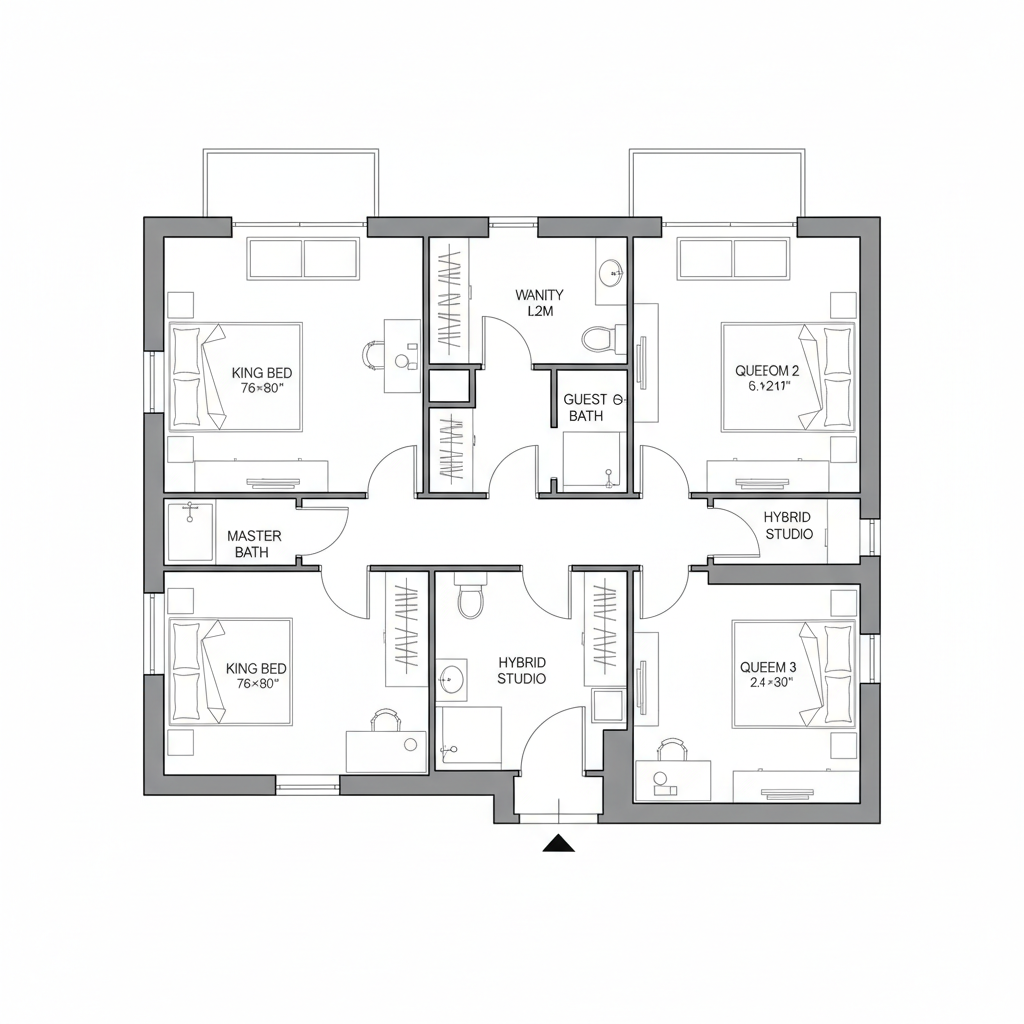 ATS Pristine Phase 1 4BHK Floor Plan — Future-Led Layout Logic
