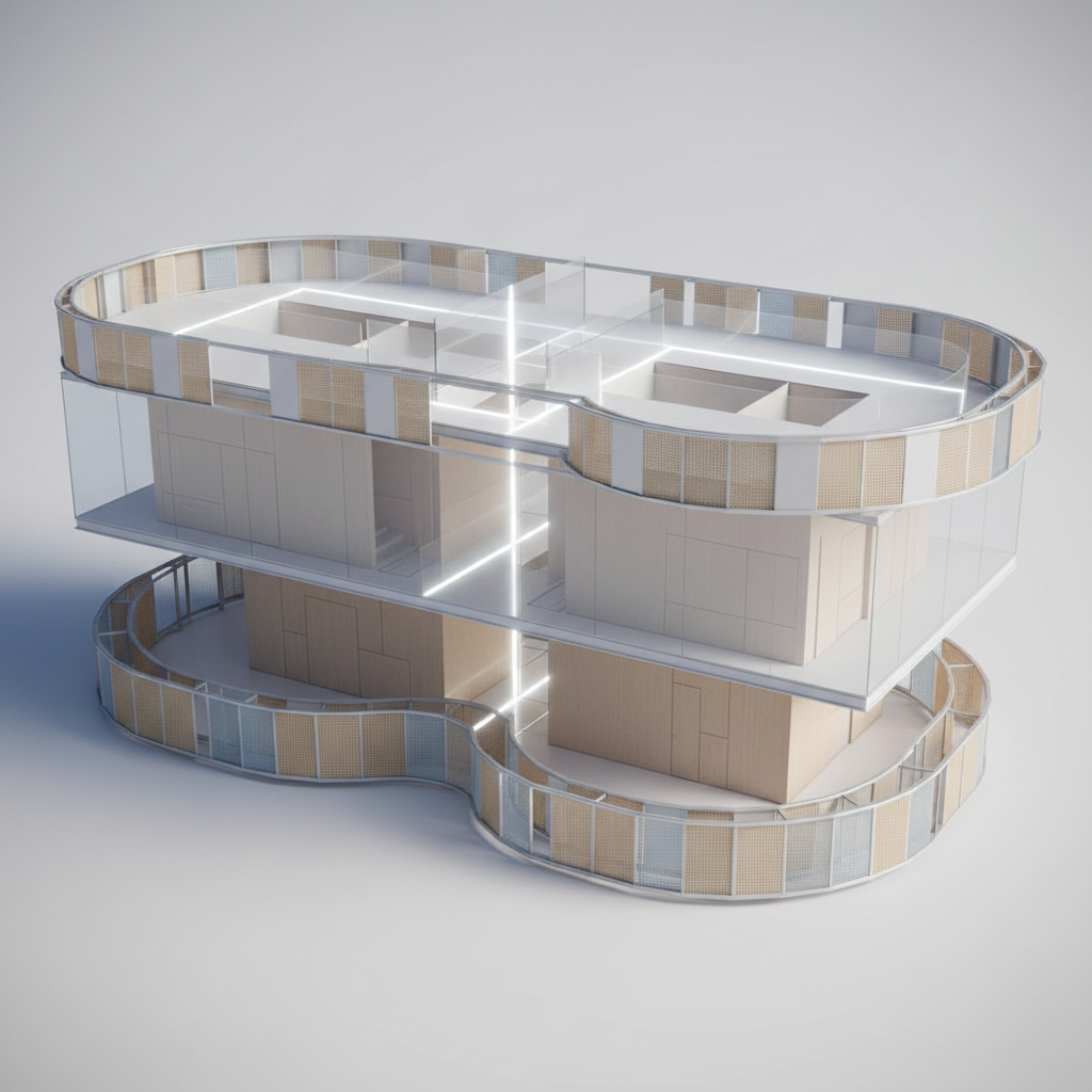 3 BHK Floor Plan and Elevation: Future Interface Design
