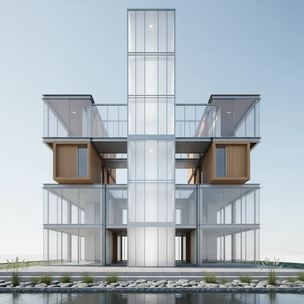 Three-Story Sky Bridge Home Layout—Future-Ready Spatial Interface