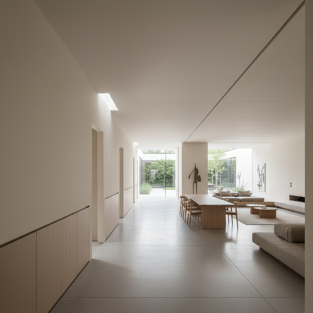 4 Bed 1 Hall Single Floor Home Plan: Stop the Crowded Hall