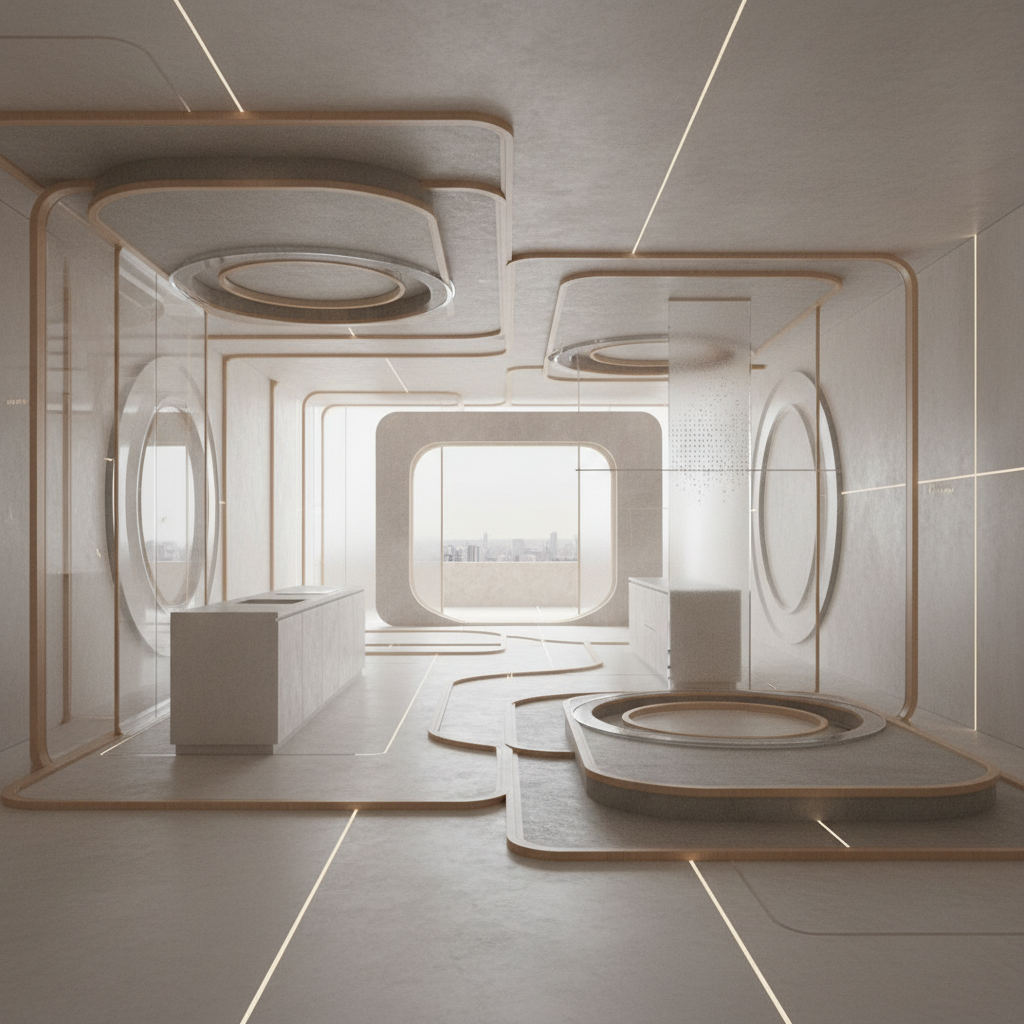 Six-Bedroom Flat Floor Plan: Future-Ready Spatial Interface