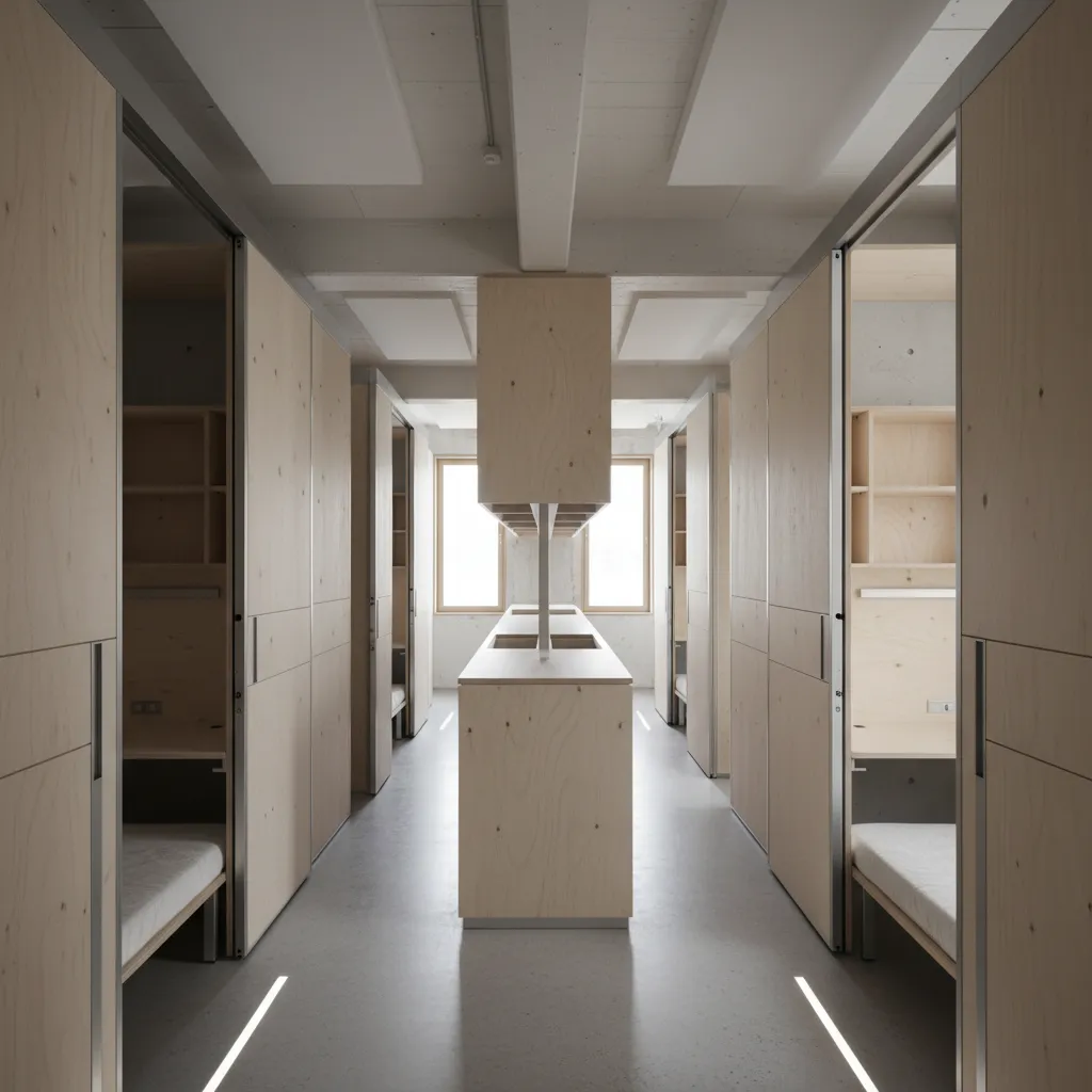 HKUST Hall 3 Floor Plan: Futuristic Student Living Interface