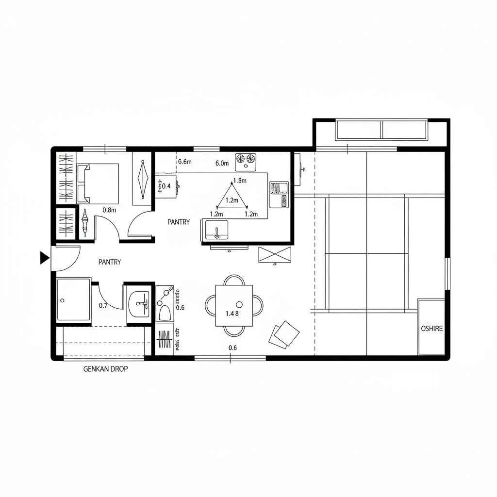 Japanese House Floor Plan — Engawa Logic, Genkan Hygiene, Tatami Flex