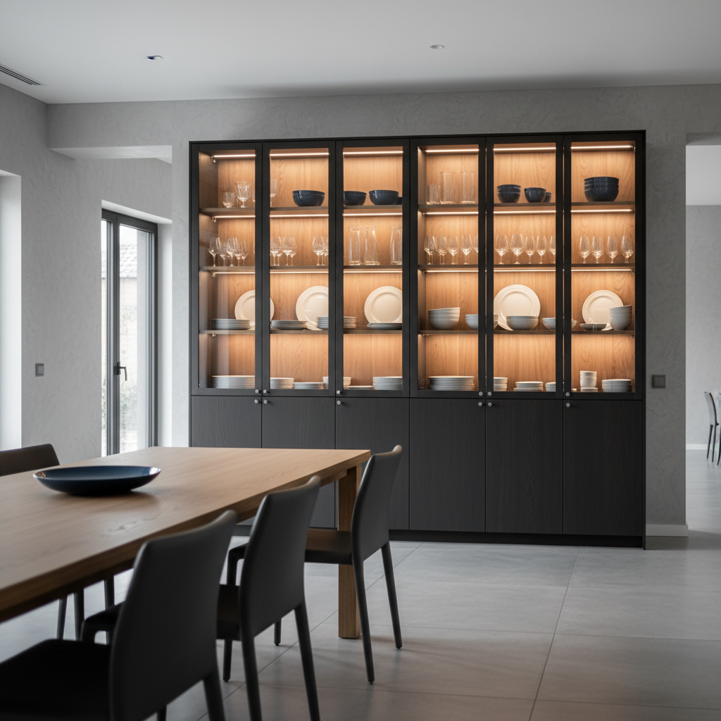 Modern Crockery Unit Designs in Dining Room