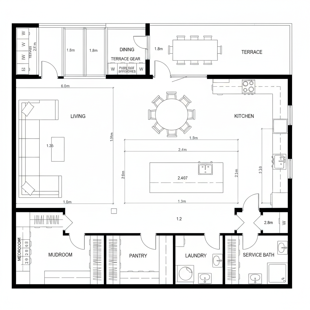Oceanic 4 BHK Floor Plan – Future Interface for Coastal Living
