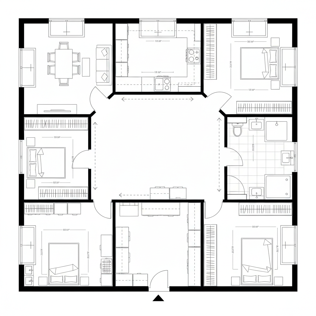 960 Sq Ft Floor Plan: Fix Cramped Layout & Storage