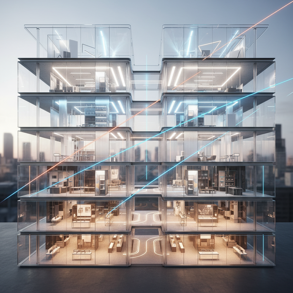 Five-Story Commercial Building Plan with Future-Ready Flow