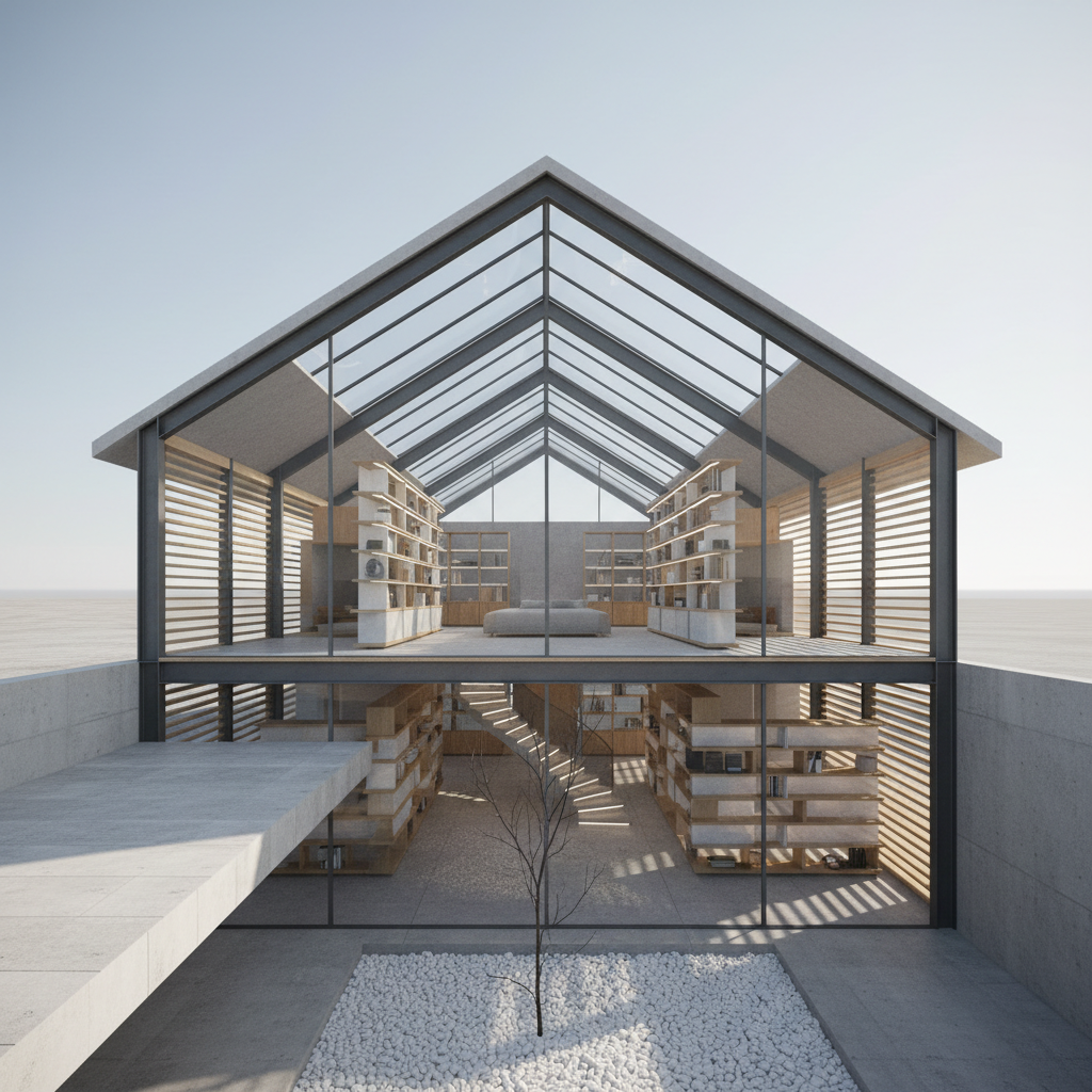 Cramped Home? 2 Floor Sloped Roof House Plans That Add Light