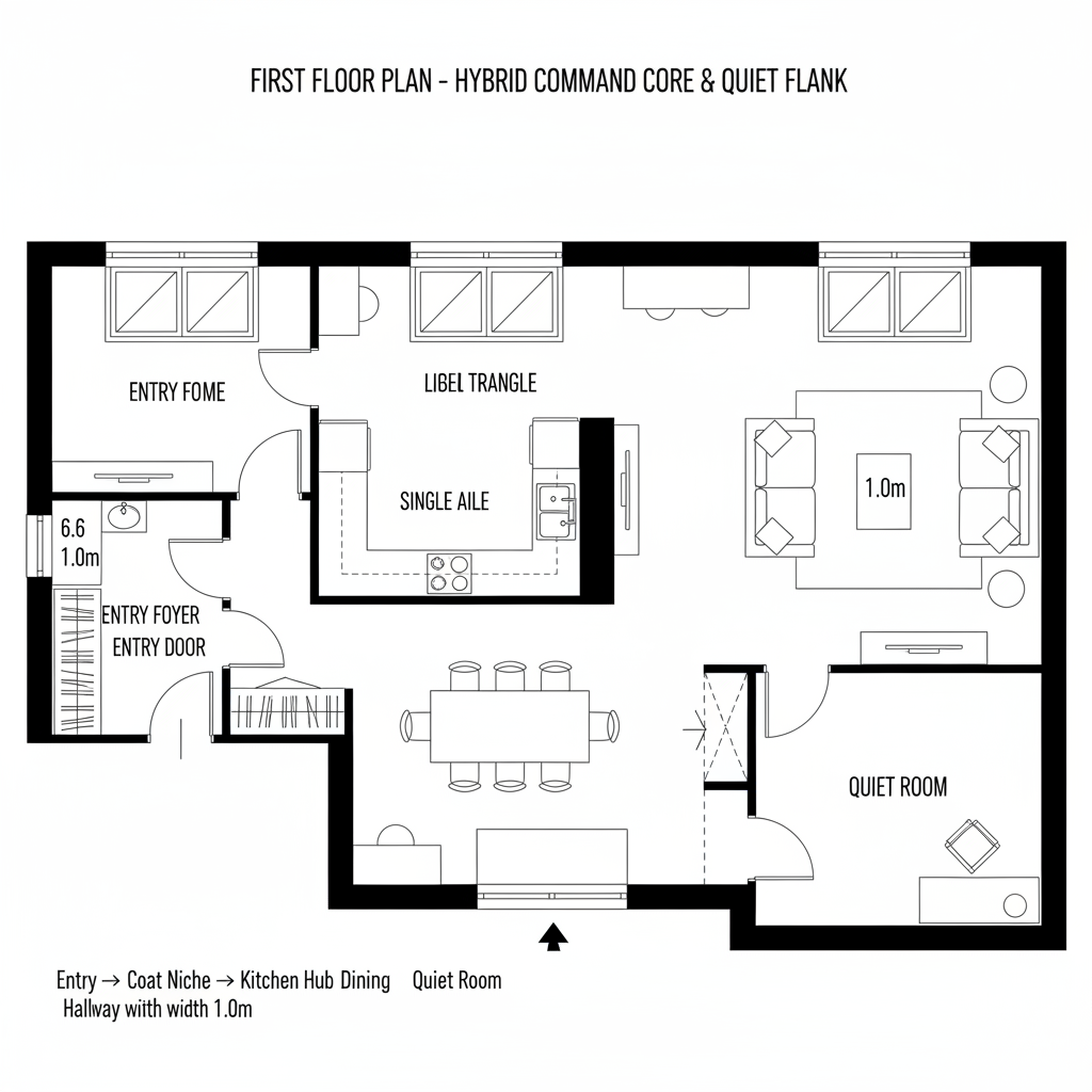 Four-Room First Floor: Future-Ready Spatial Interface