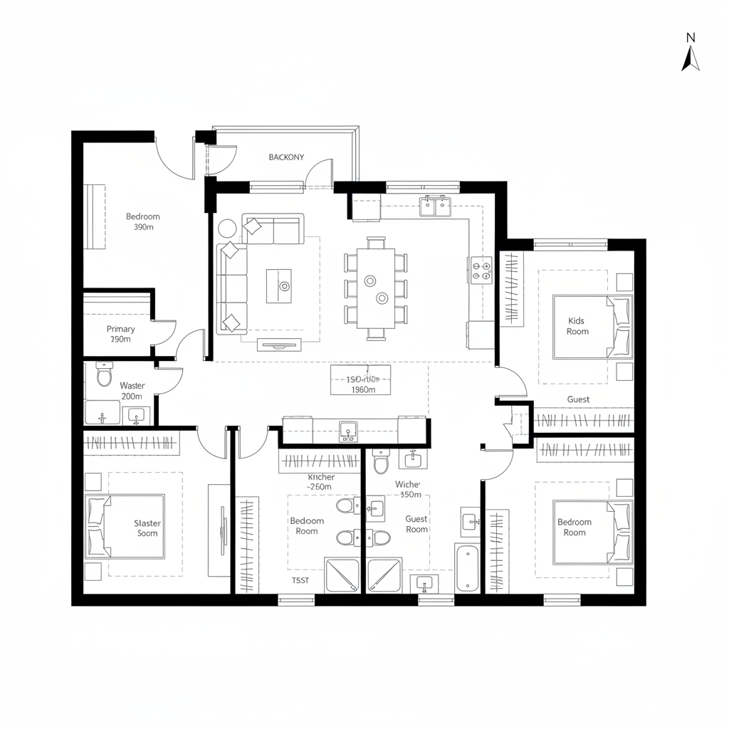 Skyon 4 BHK Floor Plan: Fix Noise, Storage & Layout Flow