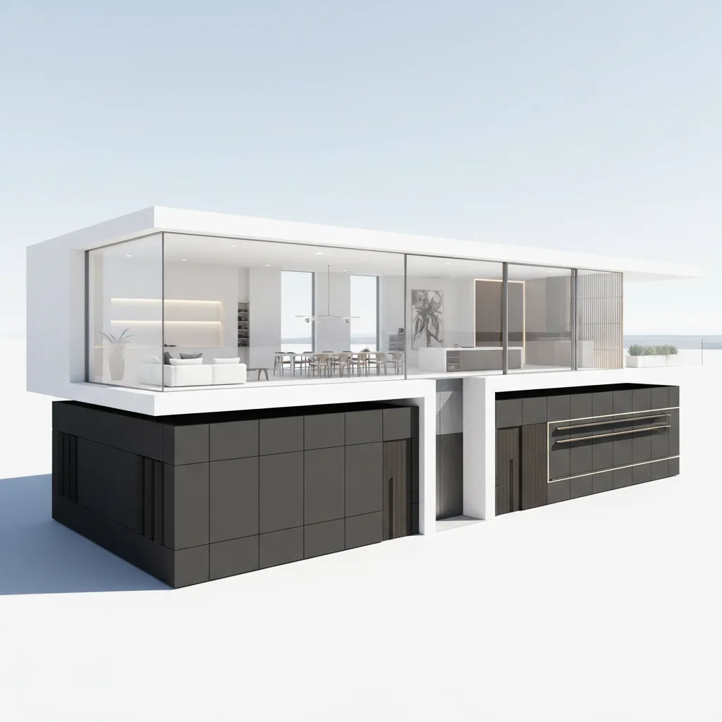 Two-Story Home Plan with Integrated Home Theatre