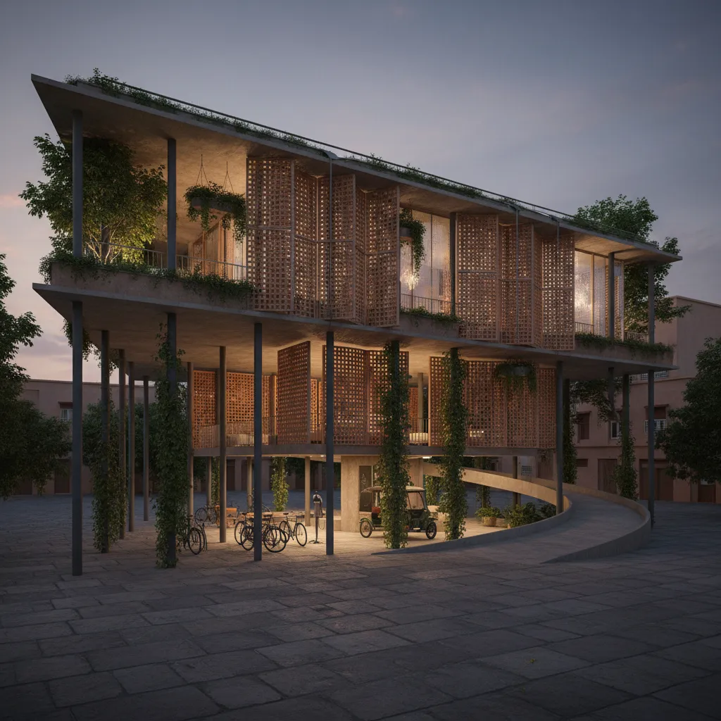 Hyderabad Stilt + Two Floors Plan: A Future-Ready Spatial Interface