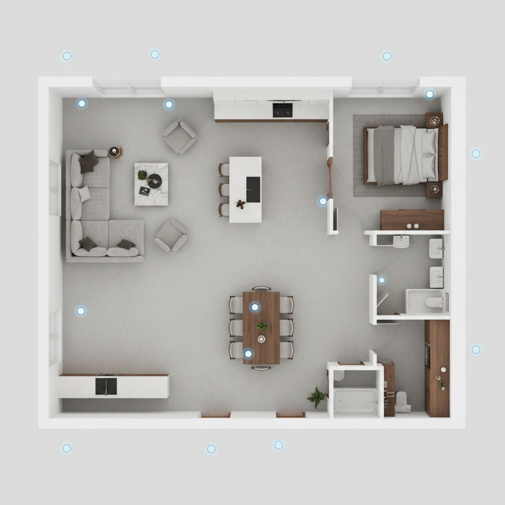 Contemporary Interior Lighting Layout: Fix Flat, Dark Rooms