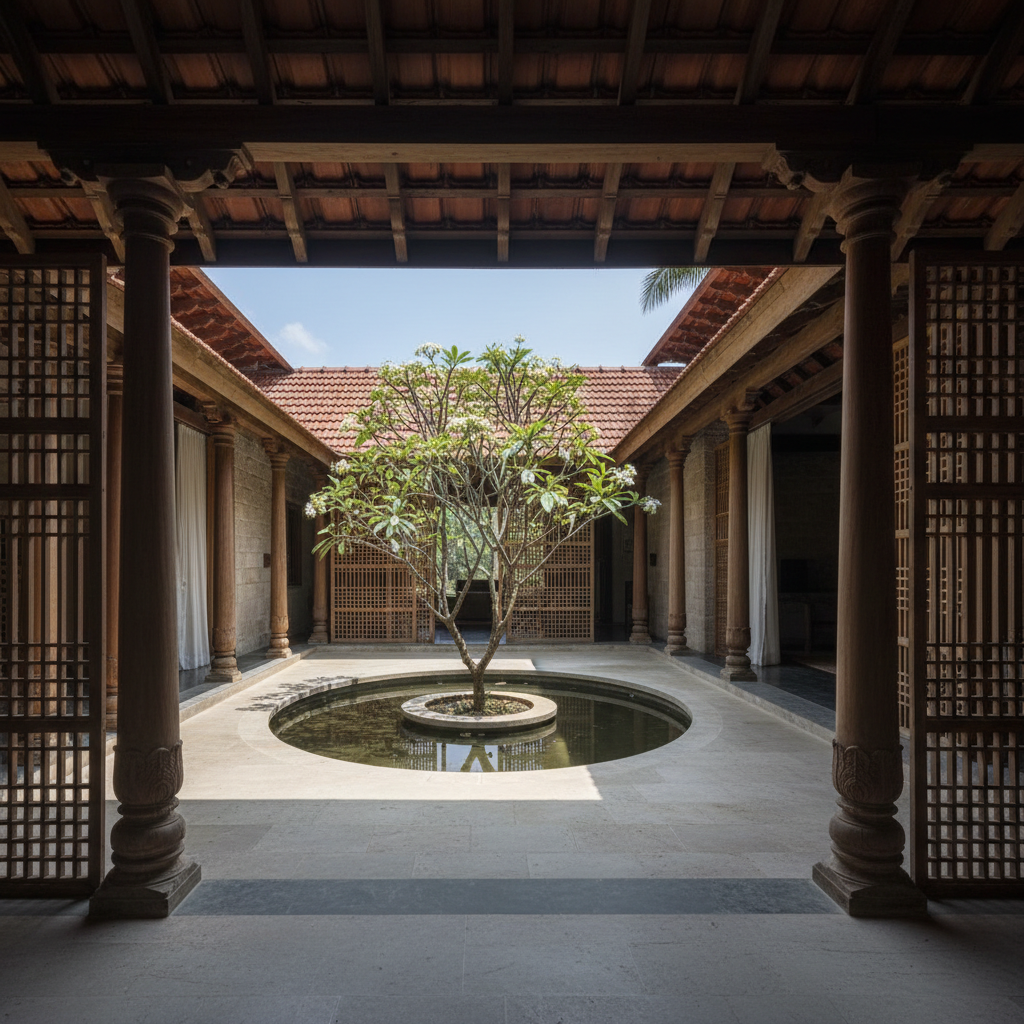 Single-Floor Kerala House Plan—Future Interface Design