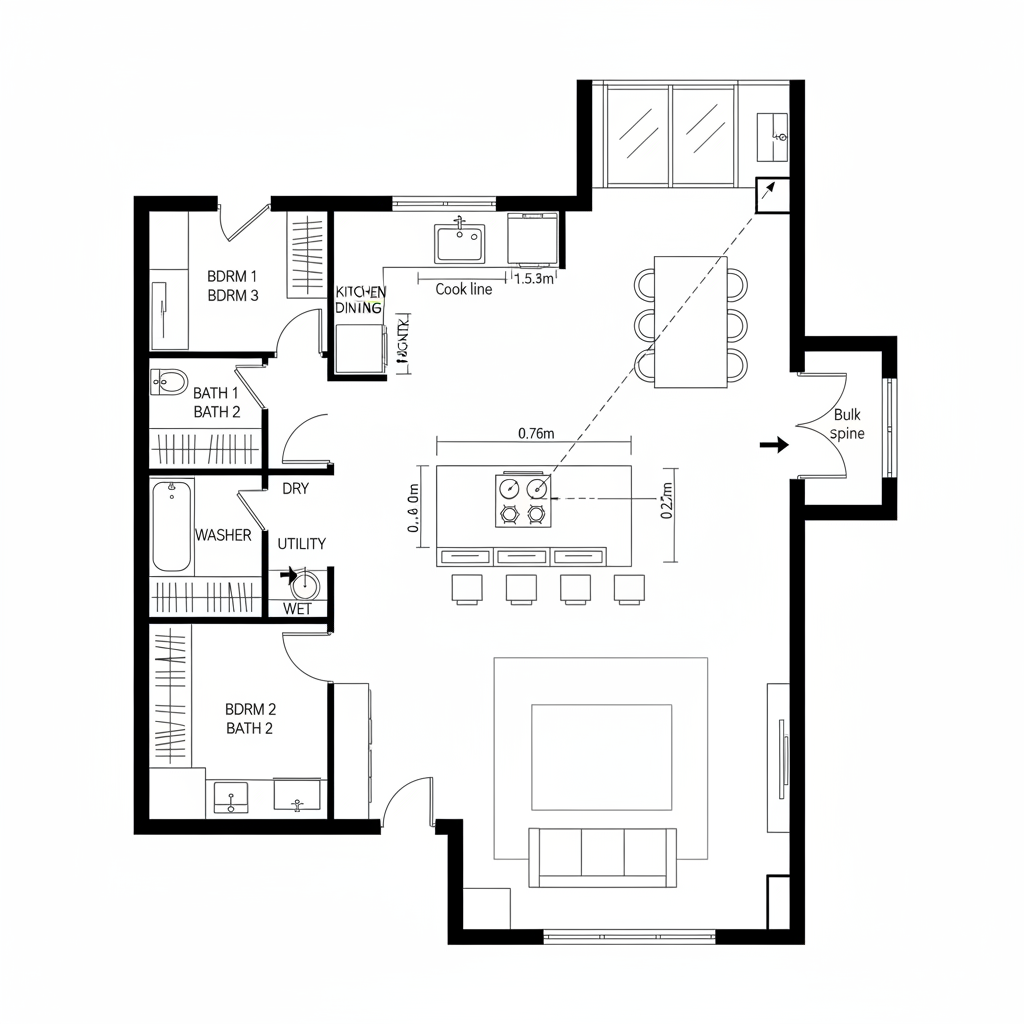 Ireo Skyon 3-BHK Floor Plan: A Future-Ready Interface