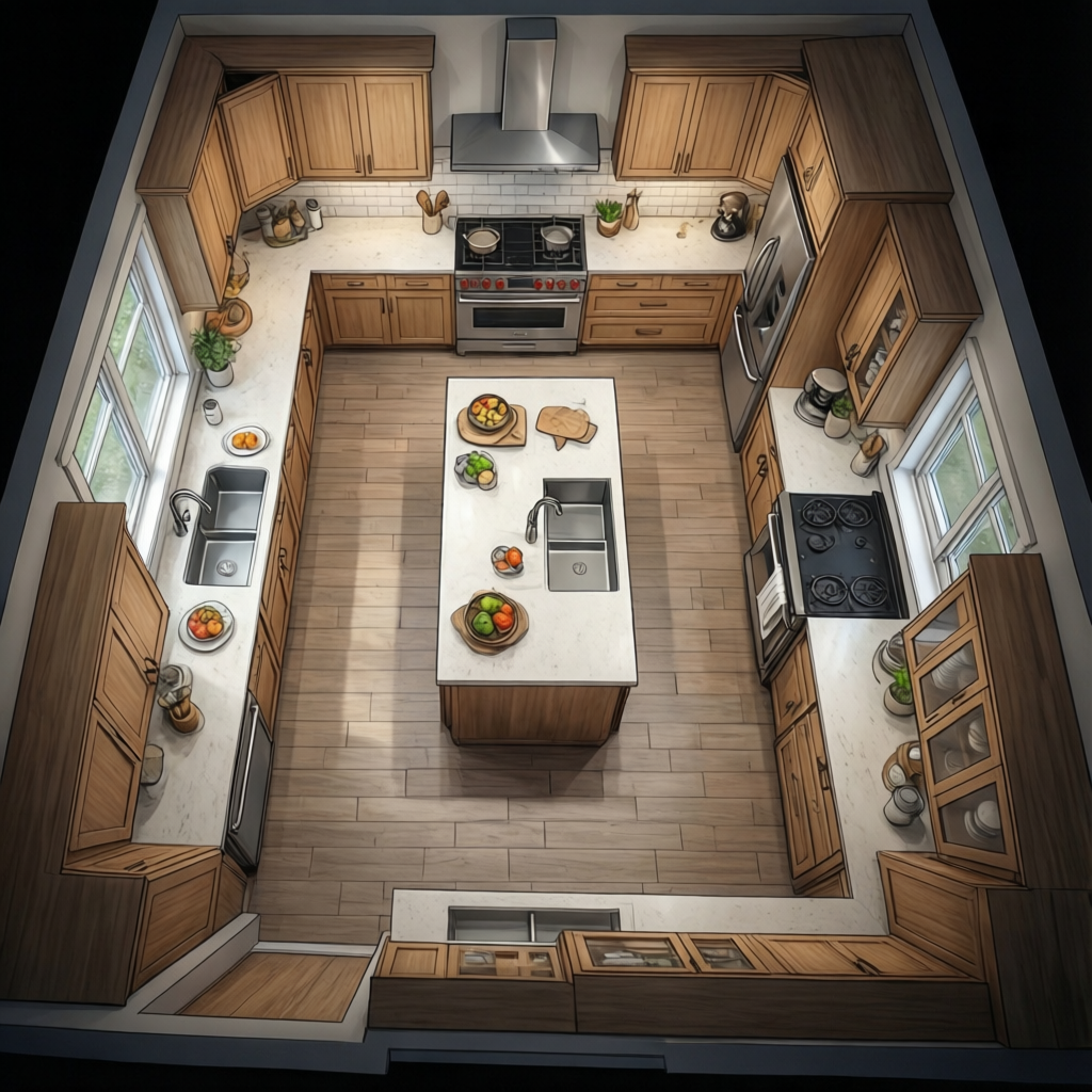 5 Foot Kitchen Island Problems? Fix Tight Walkways & Seating