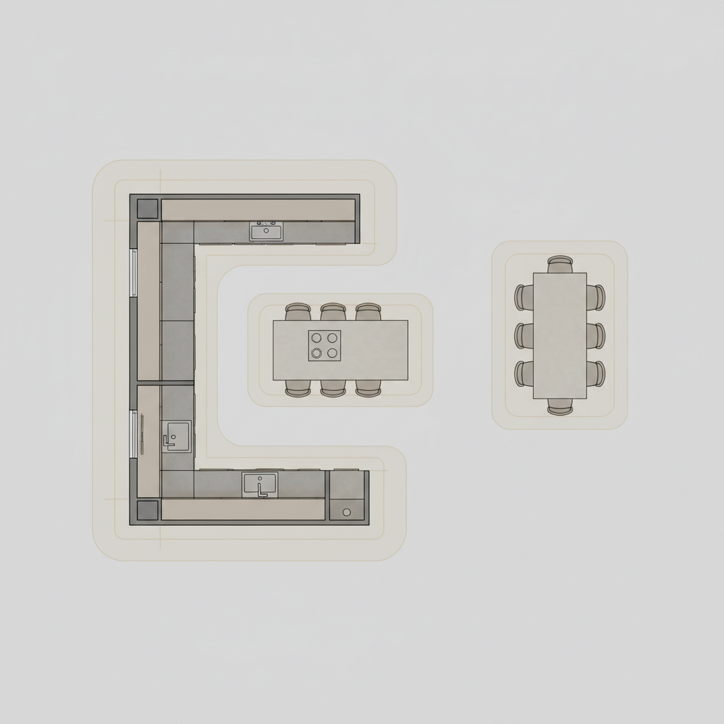 Choose the Right Kitchen Table Size for White Cabinets