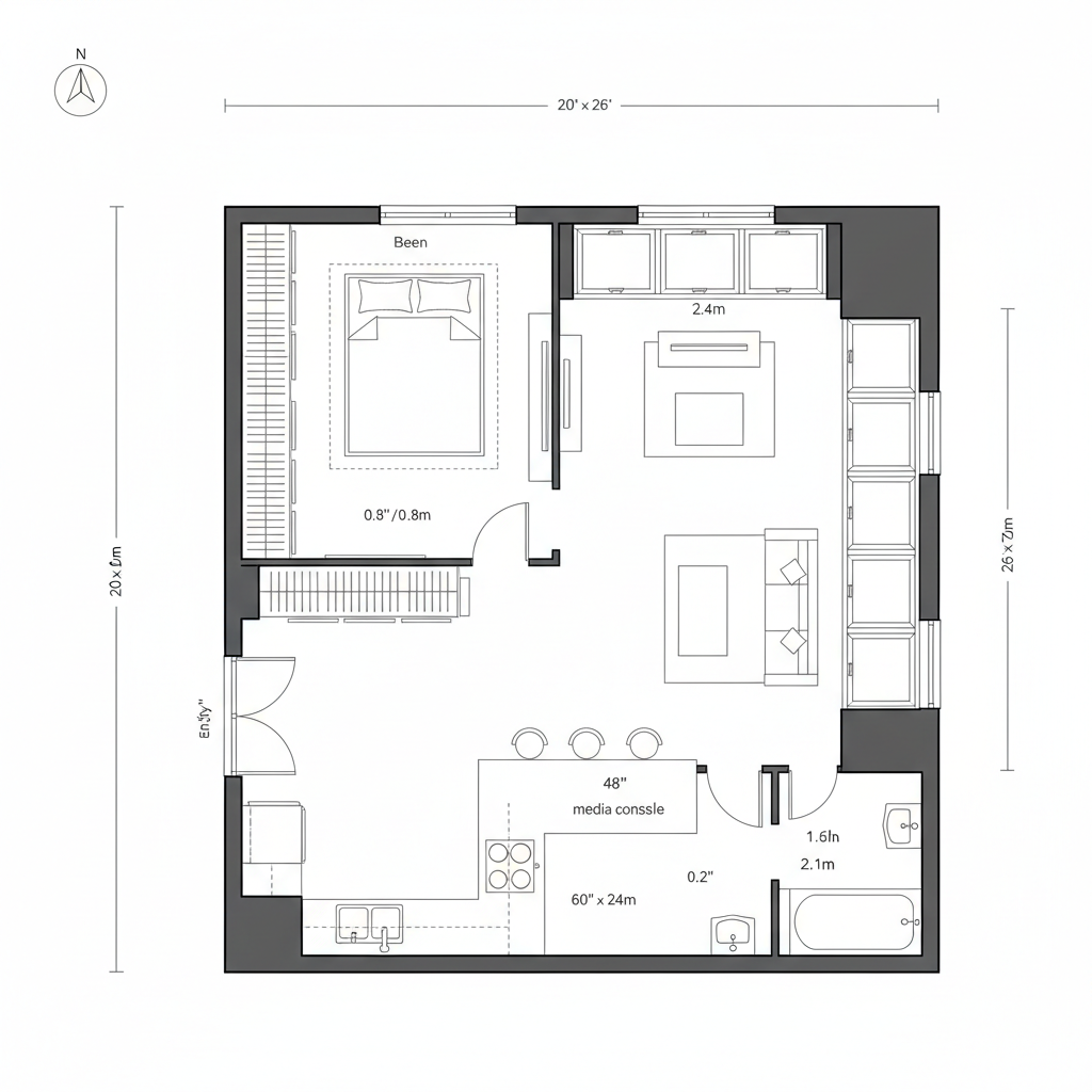Studio Apartment Floor Plans with Dimensions | Future-Focused Layouts