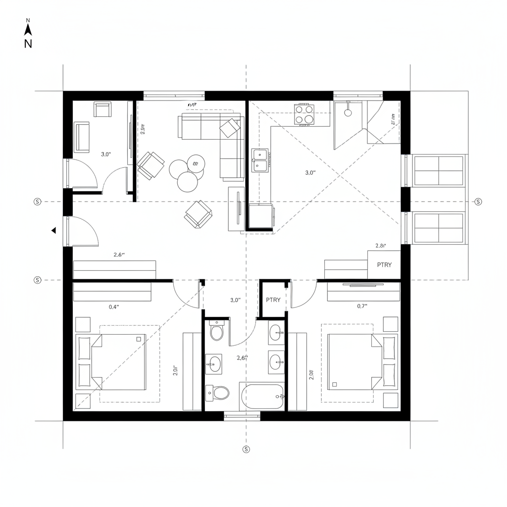 30×40 ft Floor Plan: Three Future-Ready Layouts