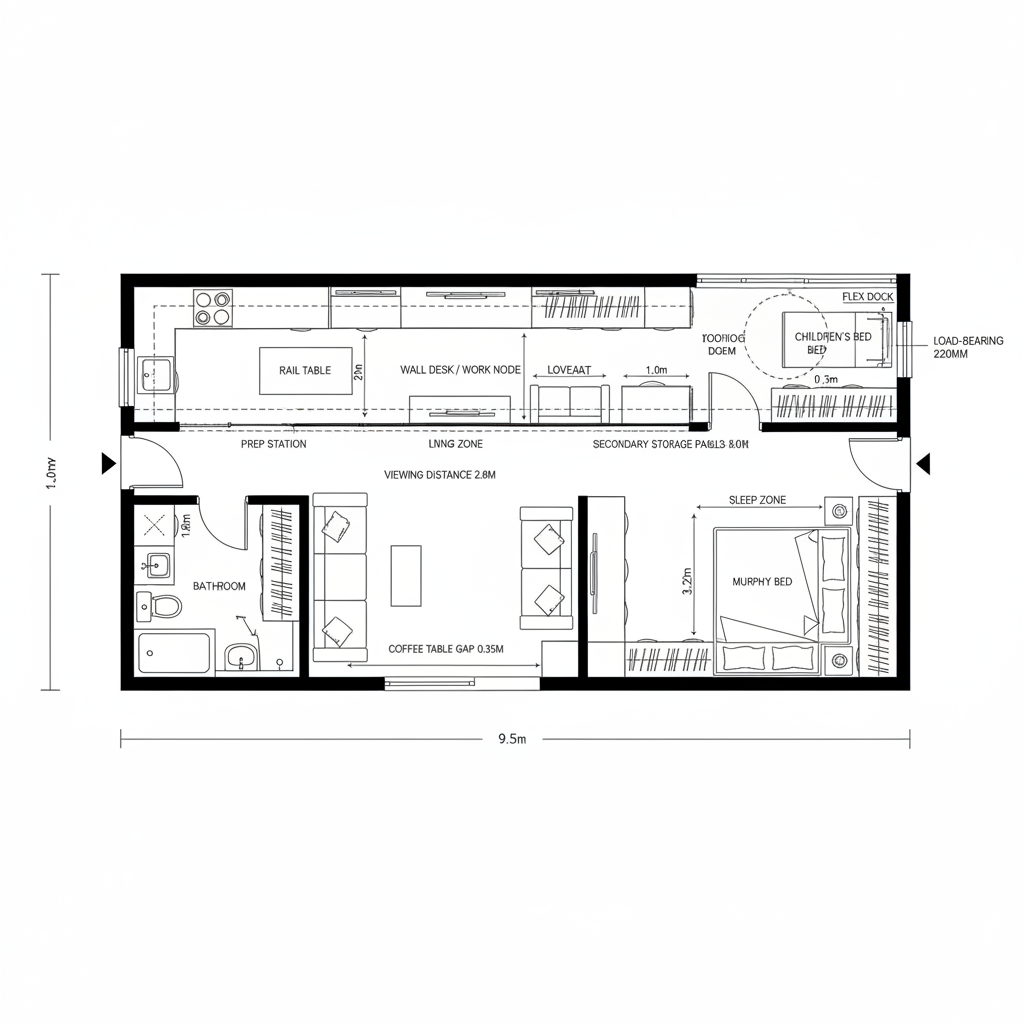 Floor Plan 9 77: Future-Ready Layouts by a US Residential Designer