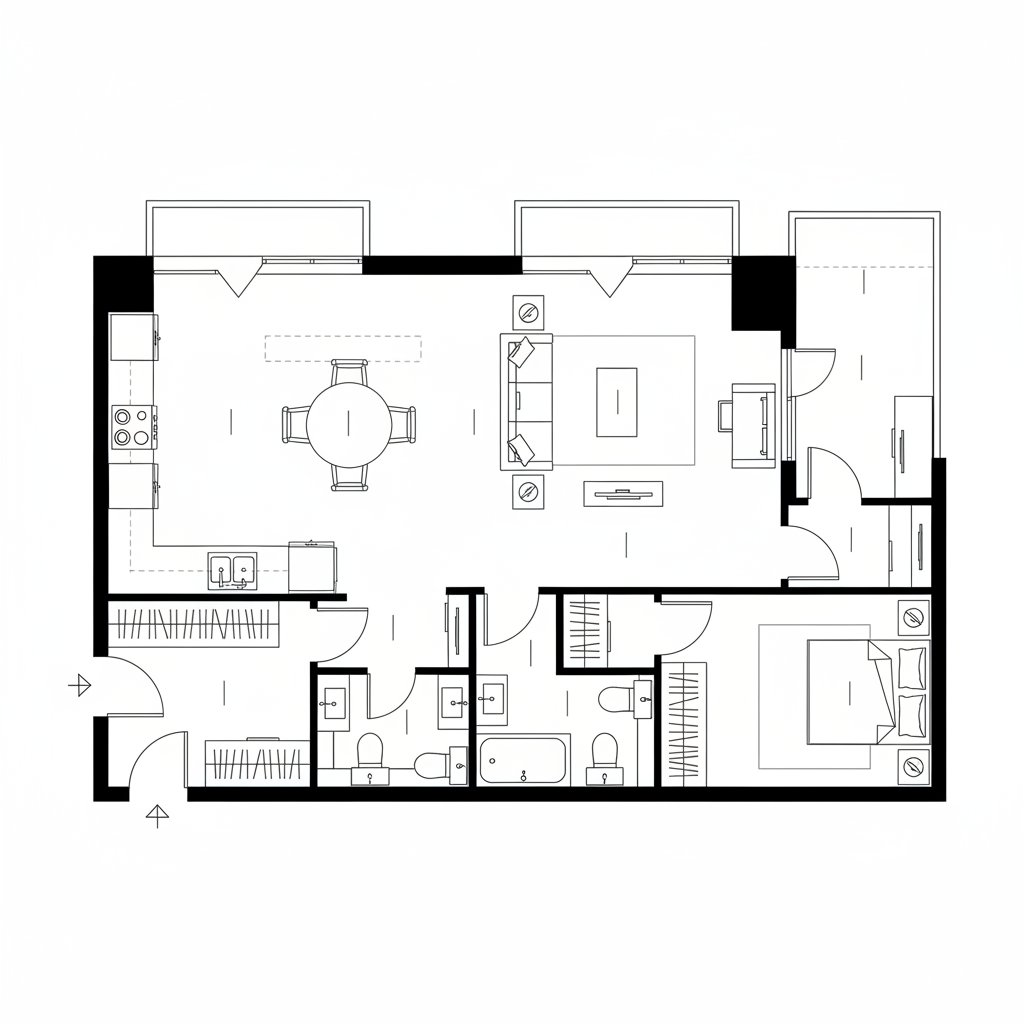 Vatika Lifestyle Homes 2BHK Floor Plan — Future Interface Design