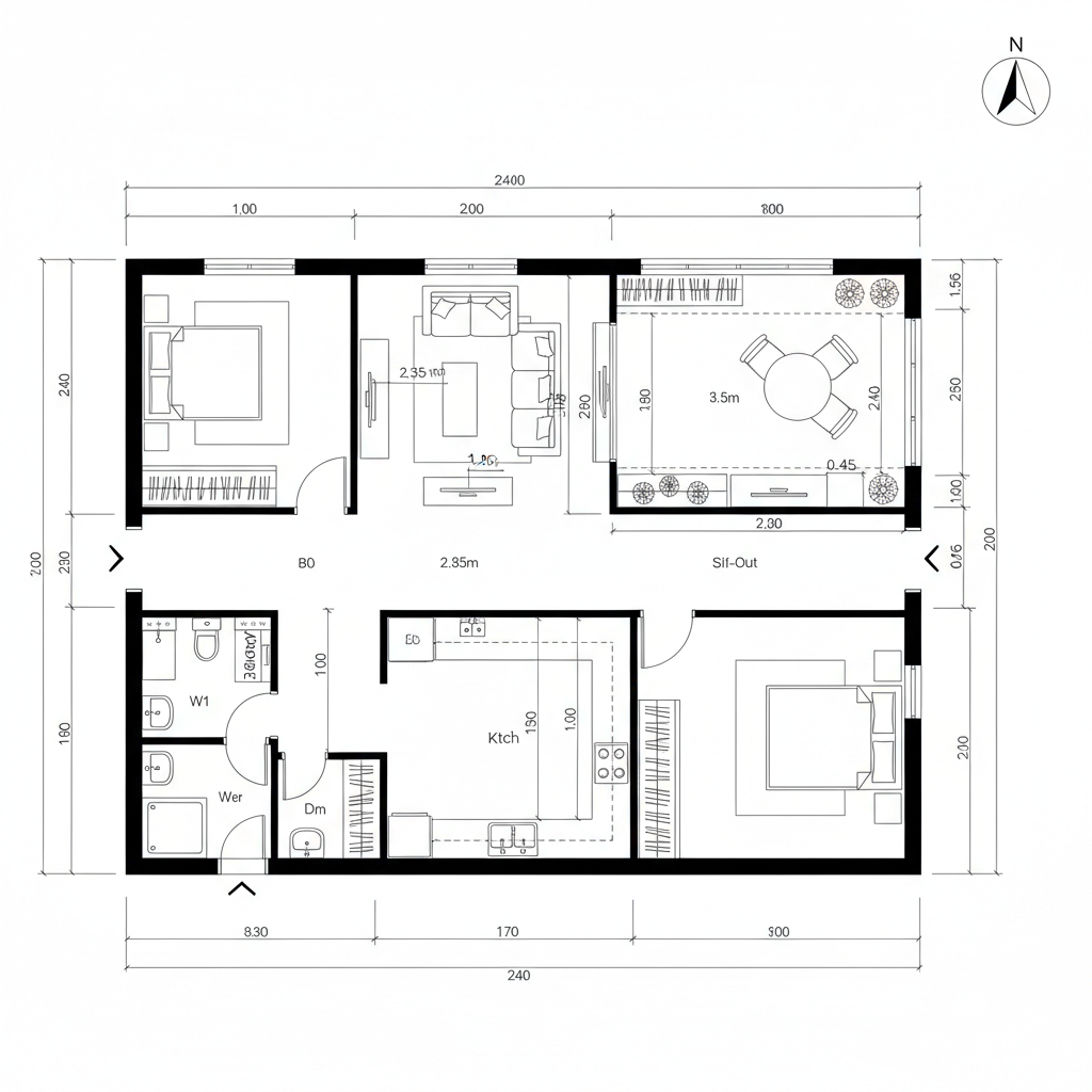 House Plan with Covered Sit-out—Future-Ready Layouts by a US ...