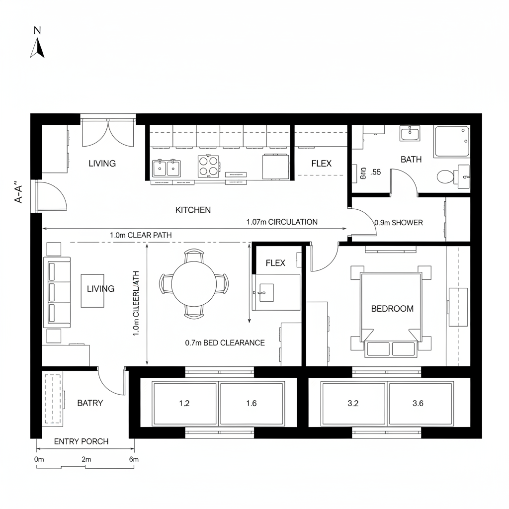 One-Bedroom Granny Flat Floor Plans: Future-Ready Interfaces