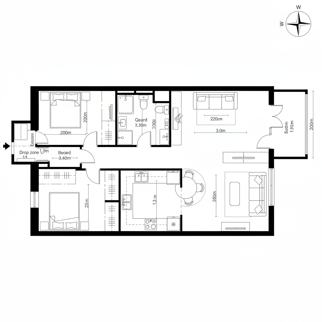 West-Facing Pebbles 2 — Fourth-Floor Interface