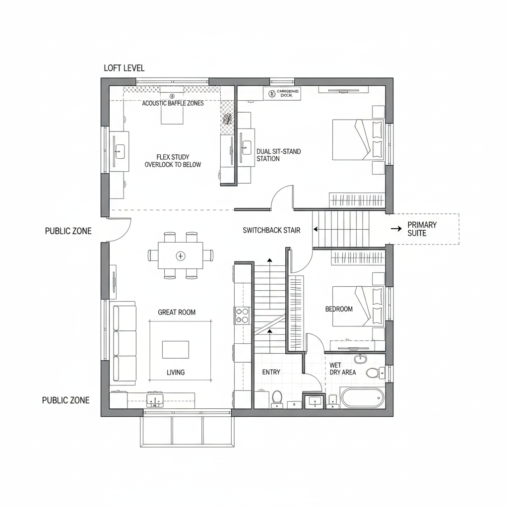 House Plan With Study Room – Future-Focused Residential Layouts