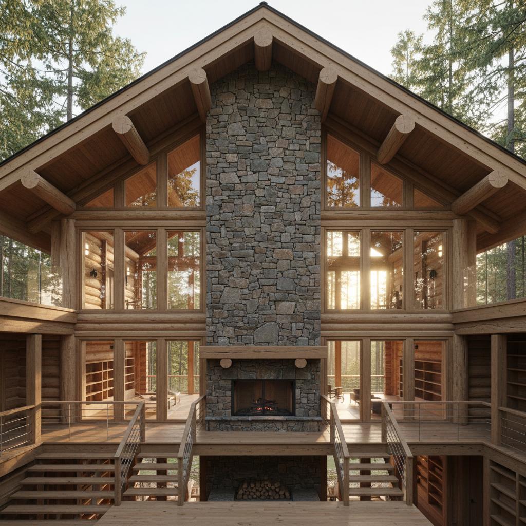 2 Story Log Cabin Floor Plans: Fix Dark Cabins with 3 Layouts