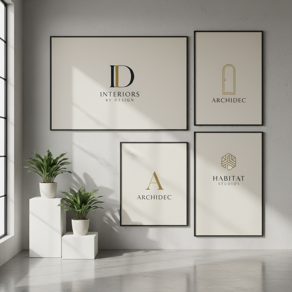 Logos para estudios de diseño interior