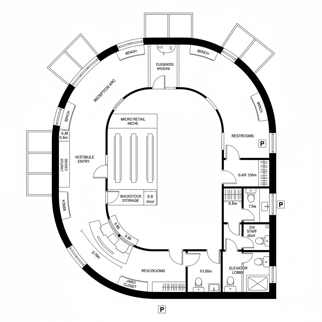 3-Star Hotel Ground Floor Plans with Future-Ready Interfaces