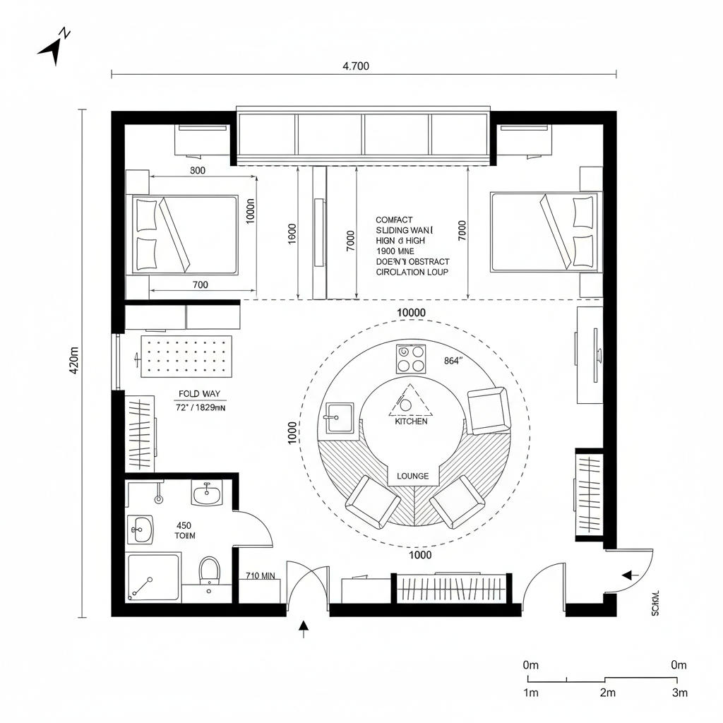 200-sq-ft Studio Apartment Floor Plans — Future Interface Design