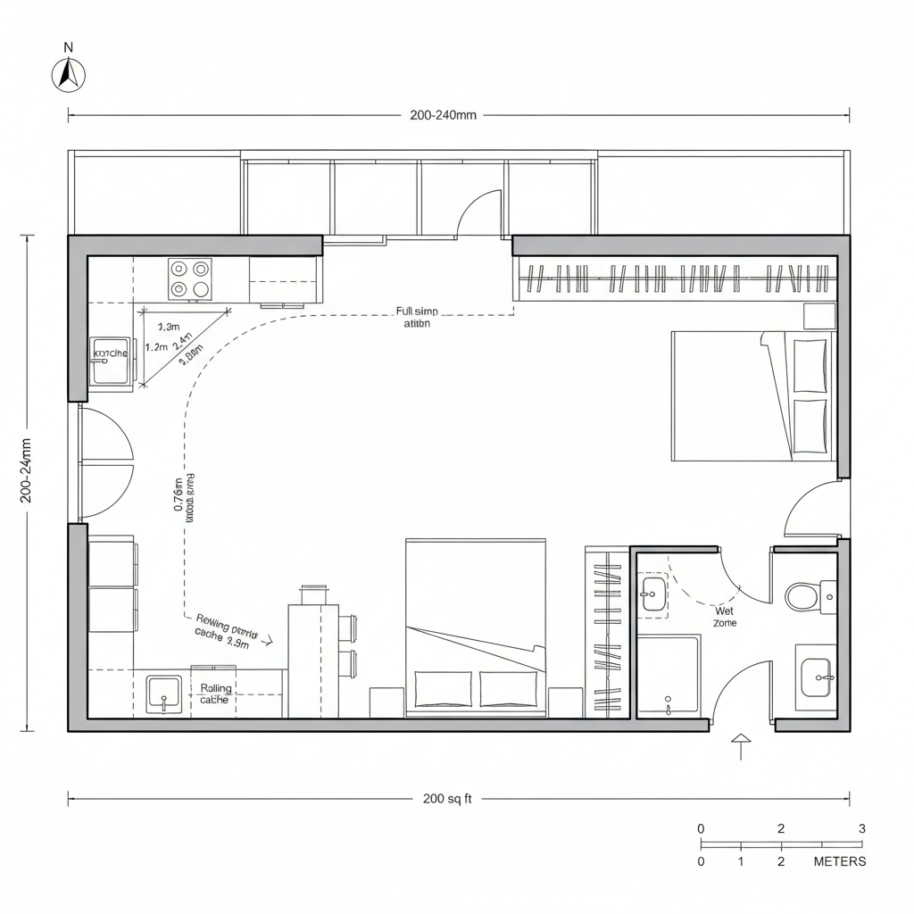 200 sq ft Studio Floor Plans — Future-Ready Layouts