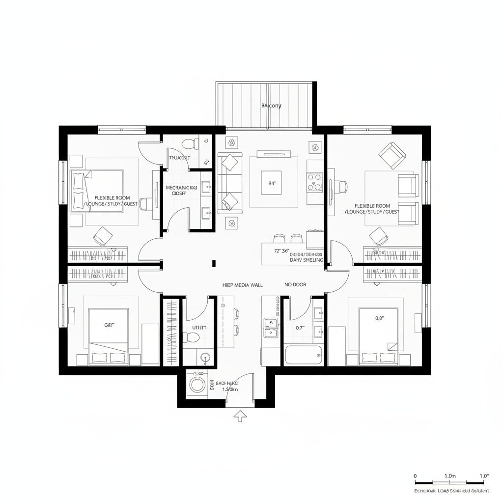 IREO Skyon 1364 sq ft Floor Plan—A Future-Ready Layout Review