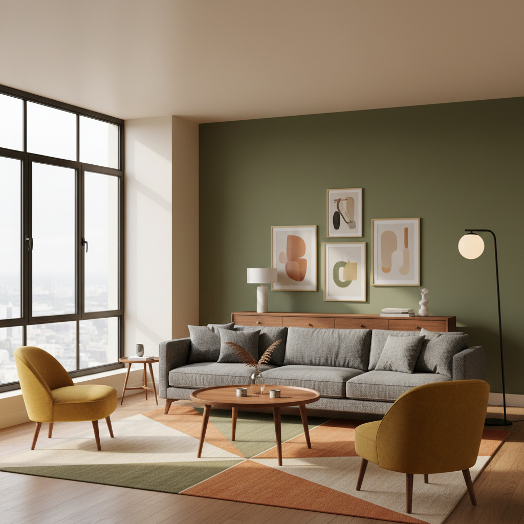 Mid Century Modern Color Trends: Too Bright? 5 Balanced Fixes