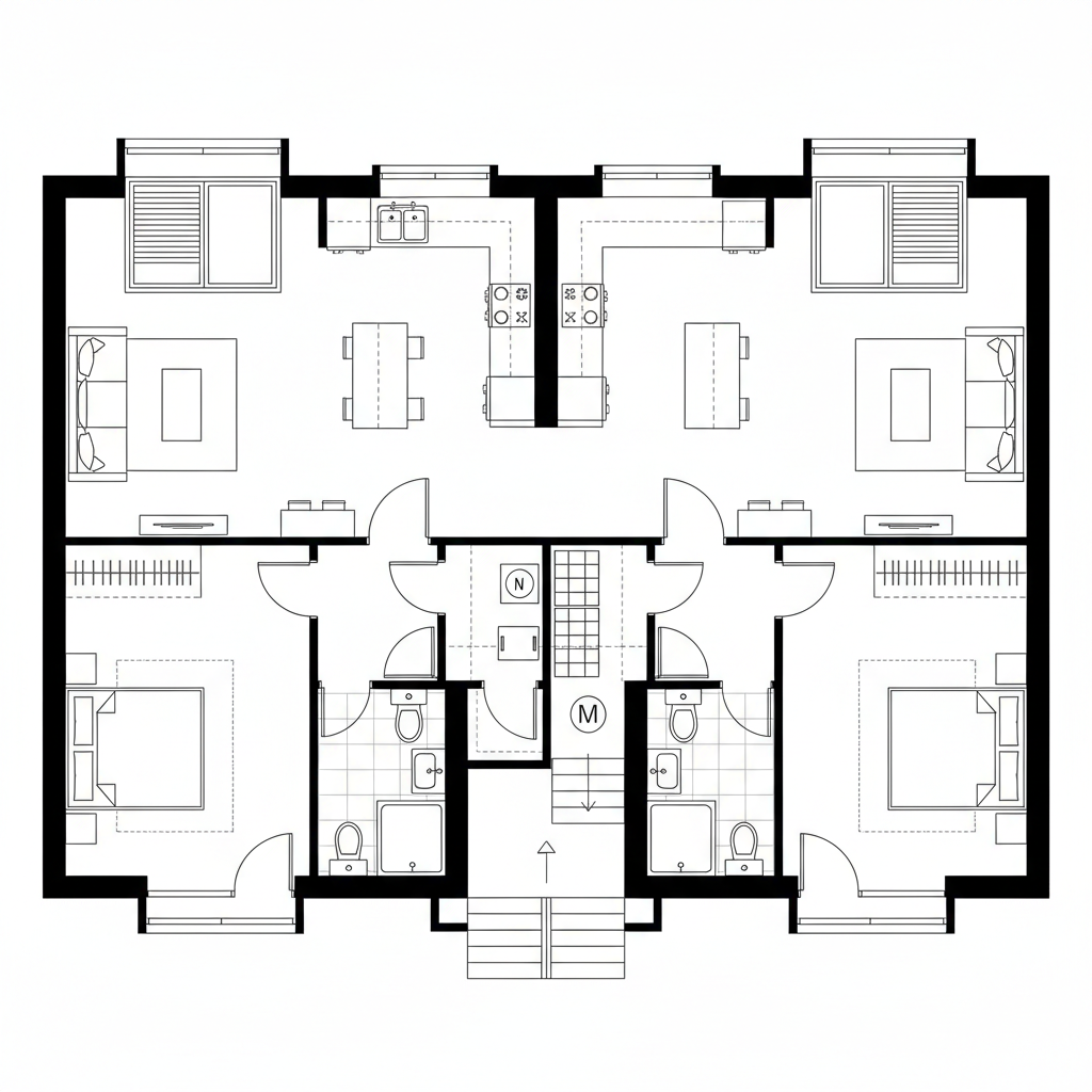 4-Bedroom Duplex Floor Plan: Future-Focused Layouts