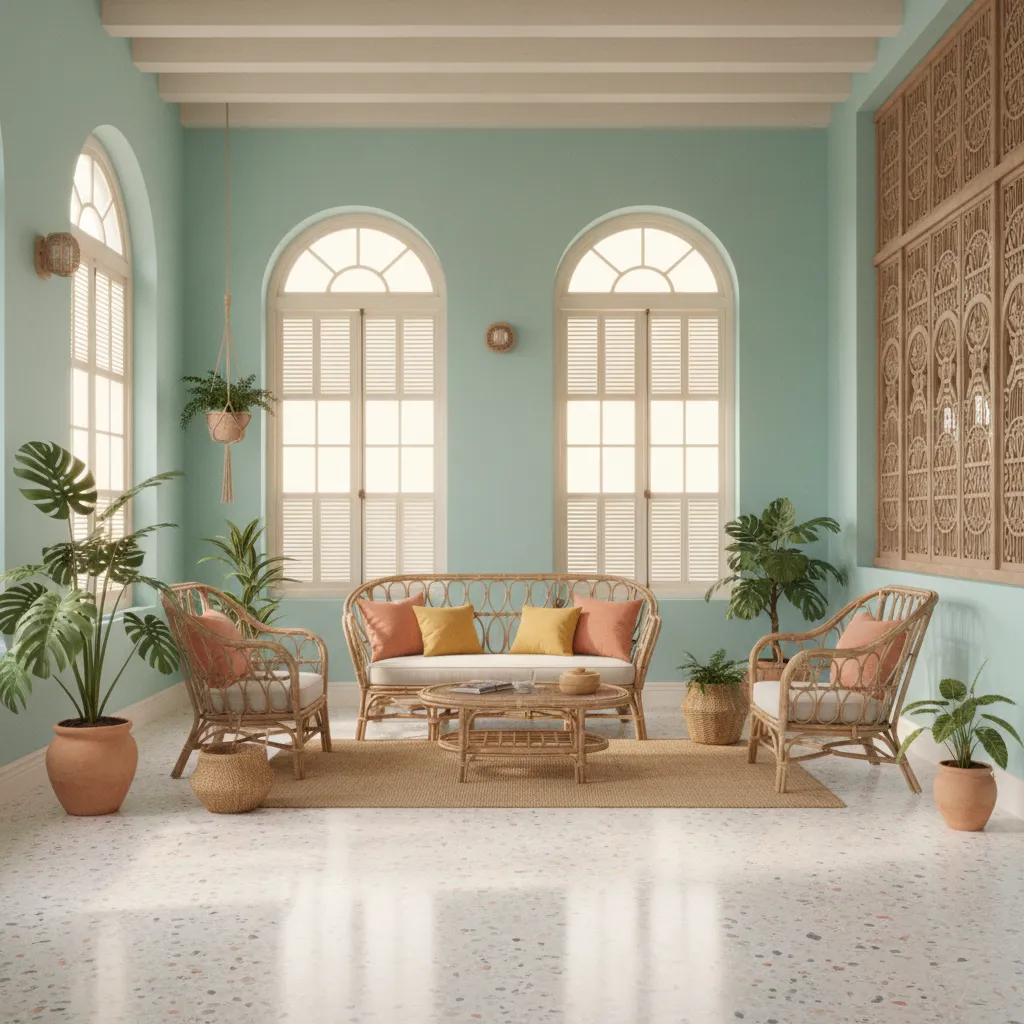 Rooms Look Chaotic? Modern Cuban Interior Color Palette