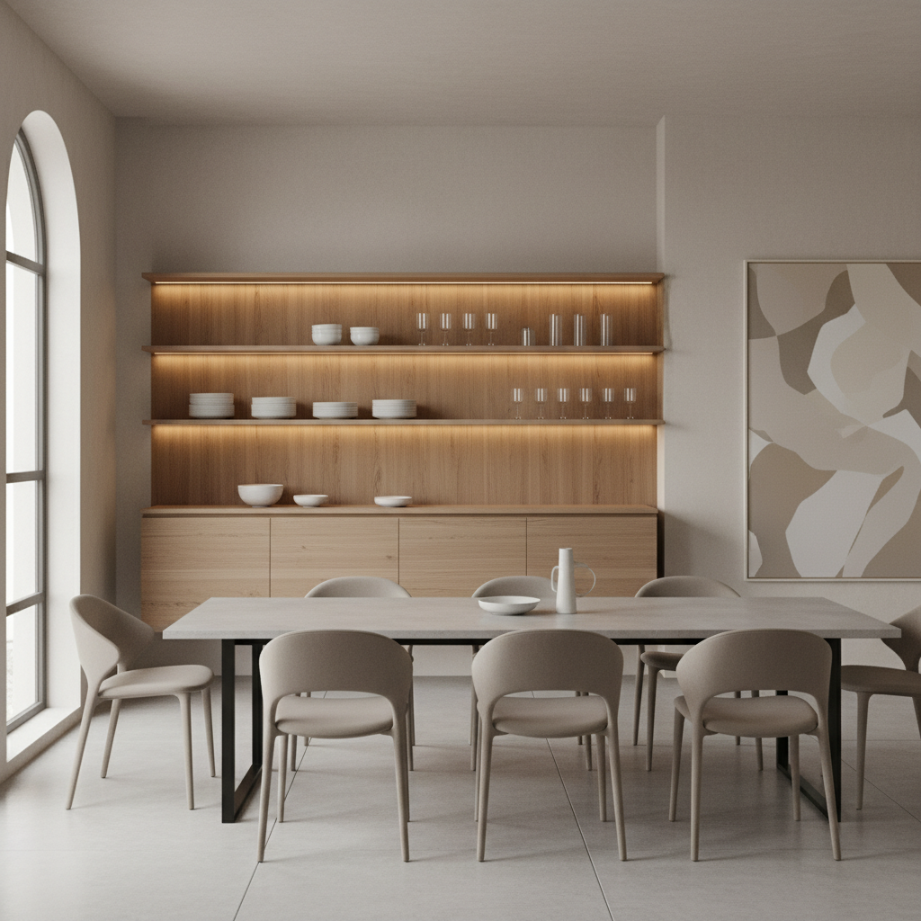 Modern Crockery Unit Designs in Dining Room