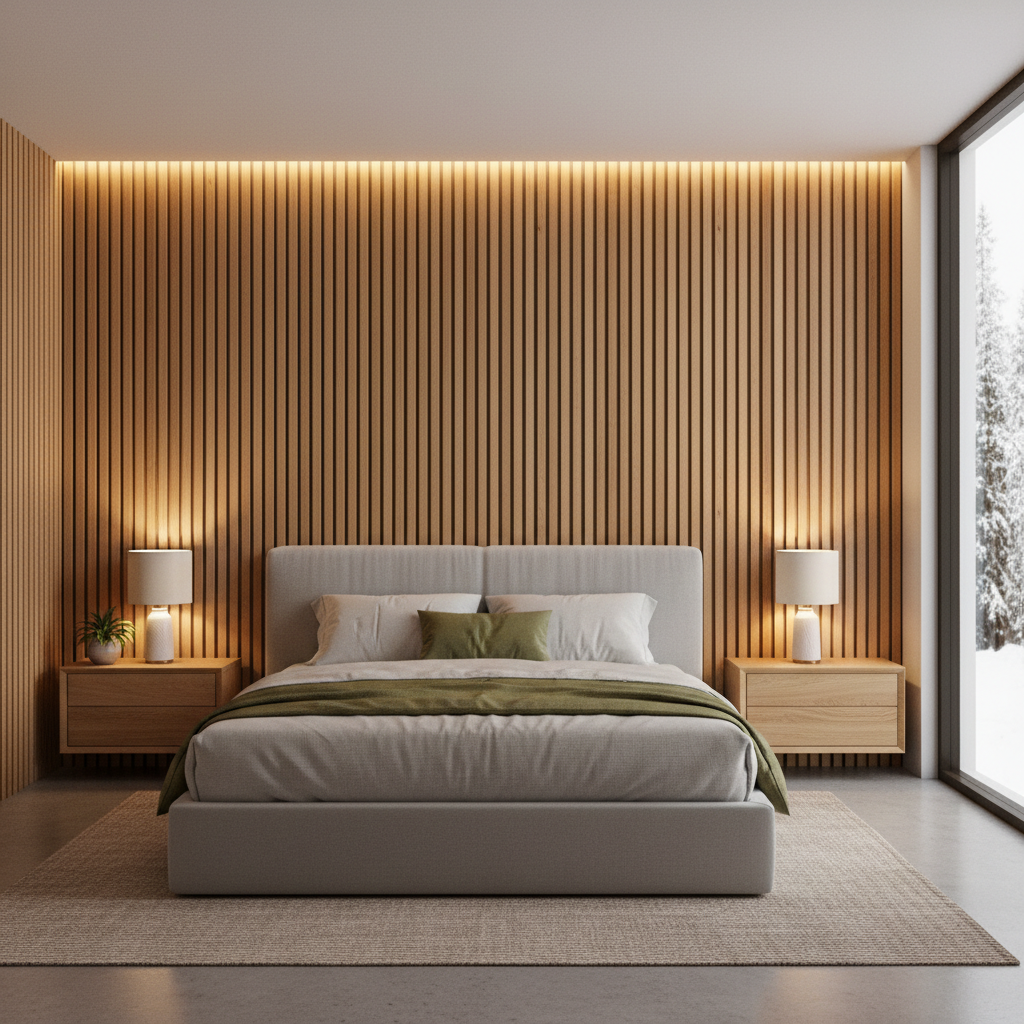 Blank Bed Wall? Fix It with Wall Panelling Bed Designs