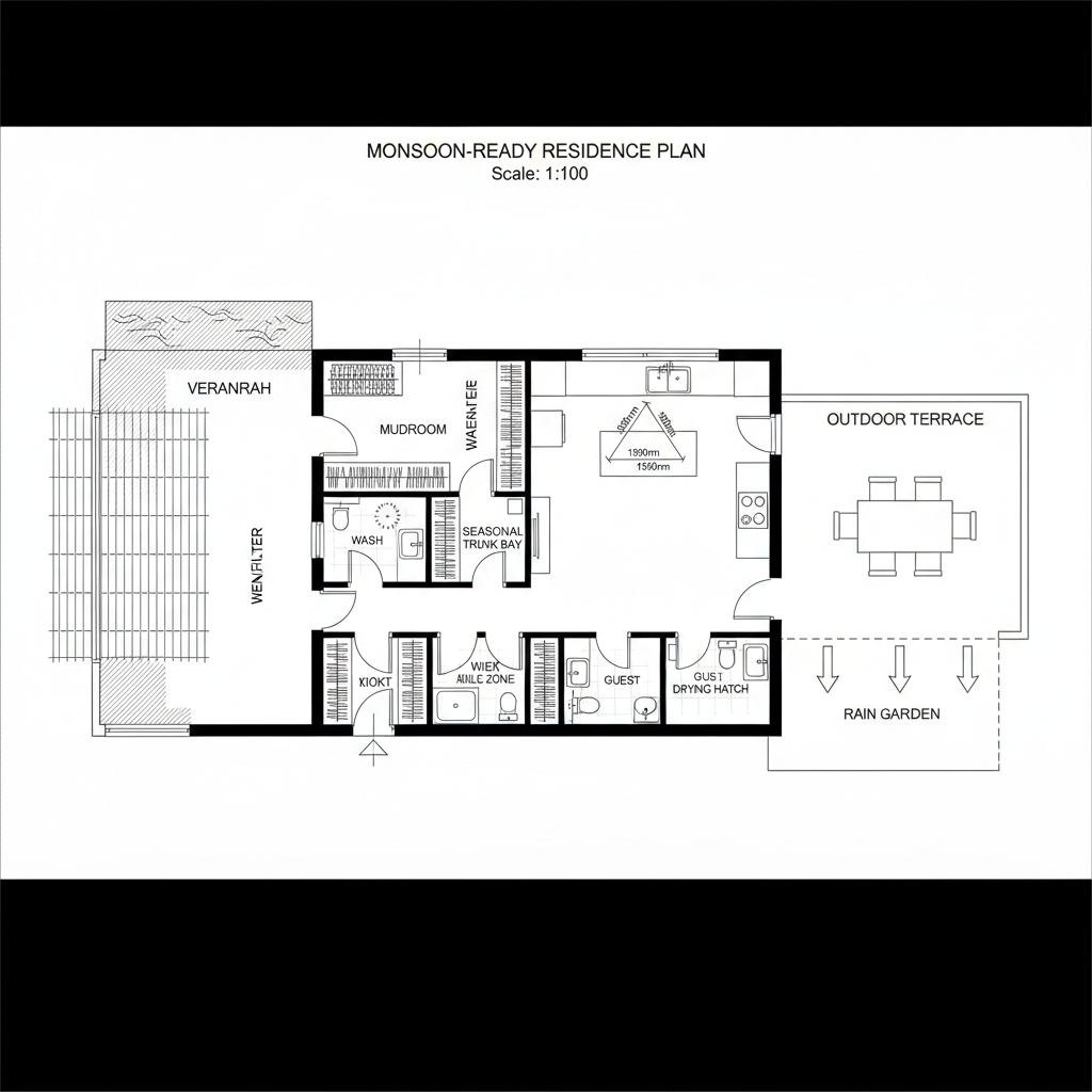 Kerala Ground & First Floor Plan – Future-Ready Kerala Home Design