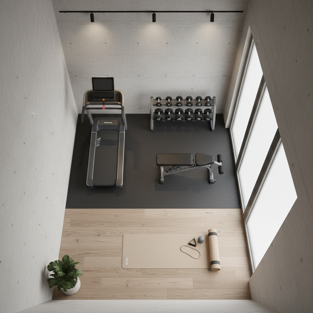 Small Home Gym Layout: Fix a Cramped Workout Room