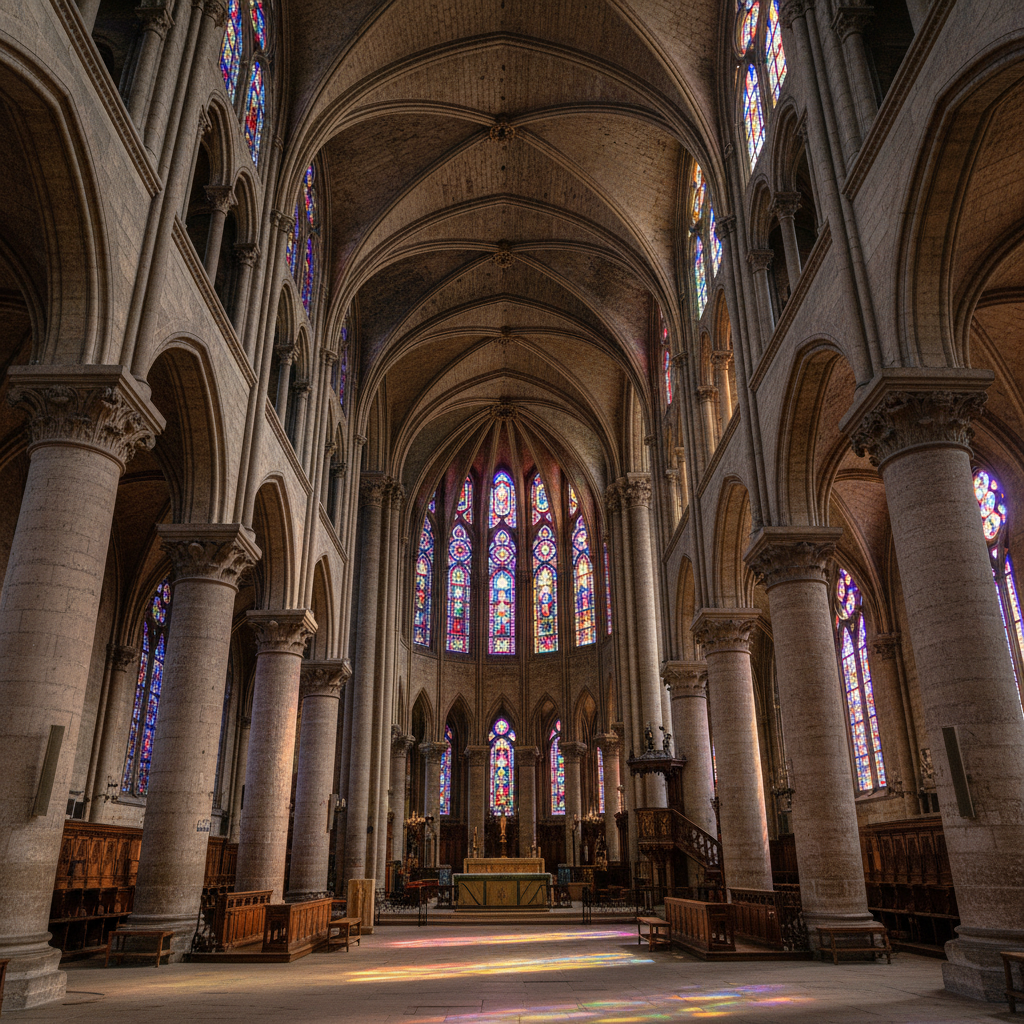 Decoraciones del interior de Notre Dame