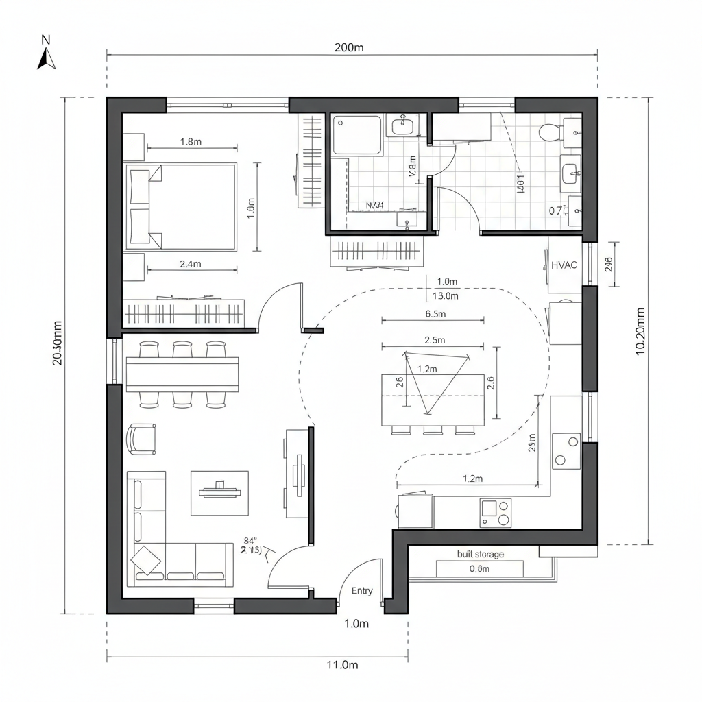 Ultra-Modern Small House Floor Plans: Interface-First Design