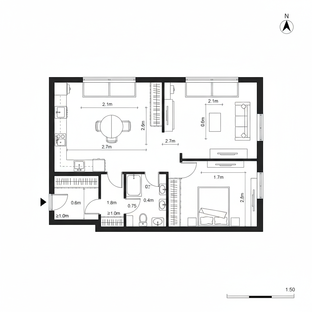 Autocad 2D – Future-Led Simple Floor Plan Exercises