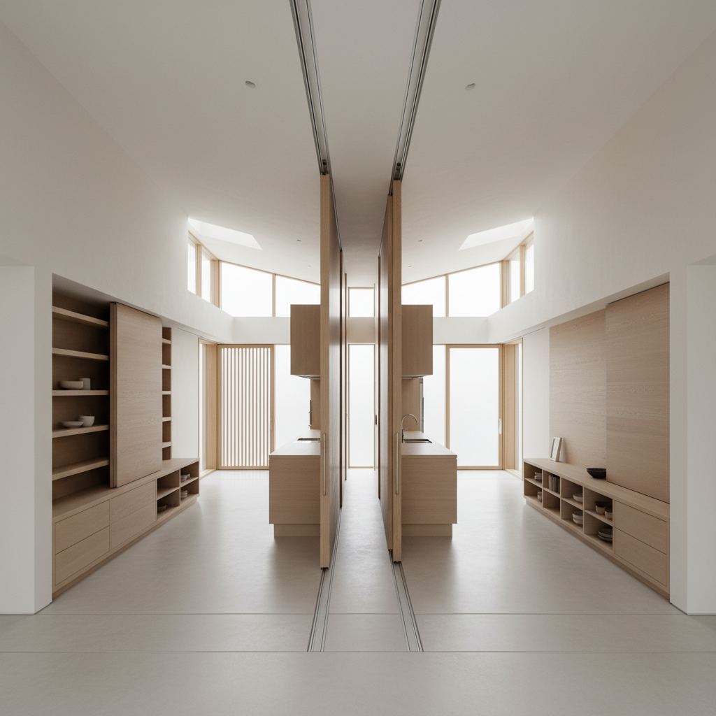 Simple 2-Bedroom Open Floor Plan: Future-Ready Layout Logic