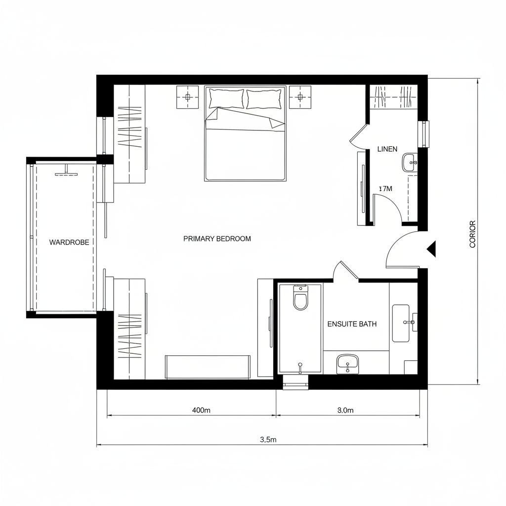 Durga Petals 2.5 BHK Floor Plan: Hybrid Living Interface